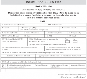 Guide to Filling Form 15G Online