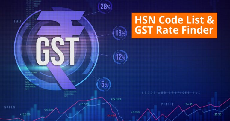HSN Code List for Goods & Services
